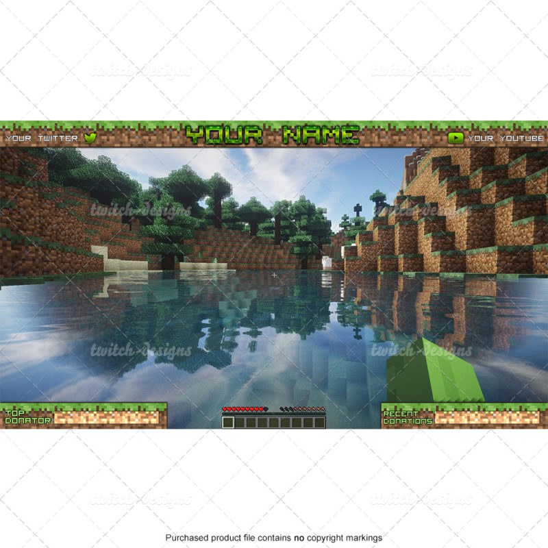 Minecraft Overlay - Twitch Designs