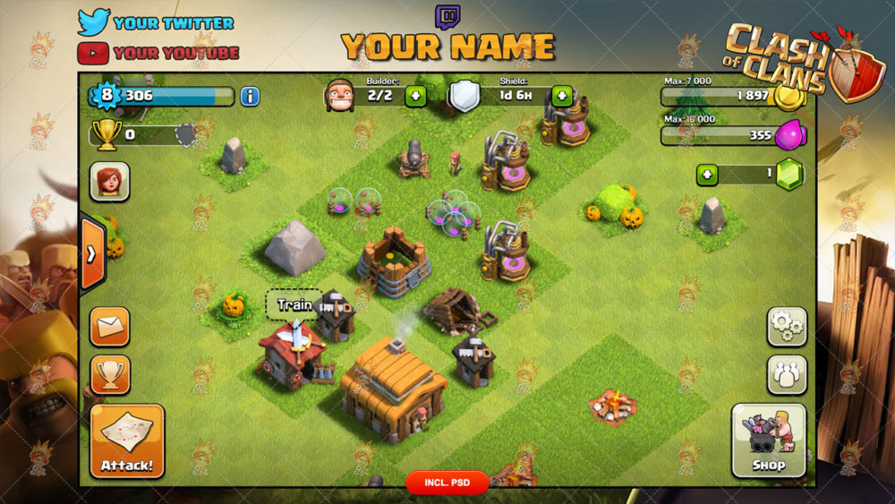 Clash Royale Overlay - Twitch Designs