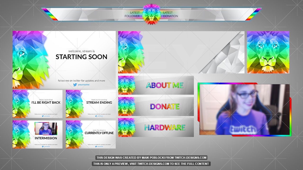 Polygonal Pack - Twitch Designs